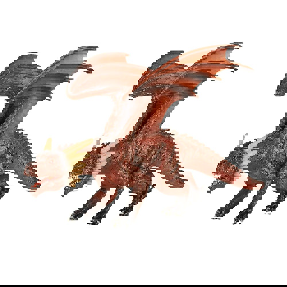 Mojo Fun Fire Dragon Fantasy Toy Figure 22 cm Length | Rackhams