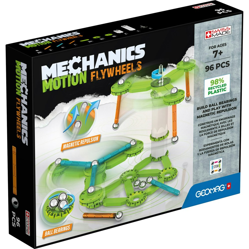 Geomag Mechanics Motion Magnetic Flywheels - 96 Pieces | Rackhams