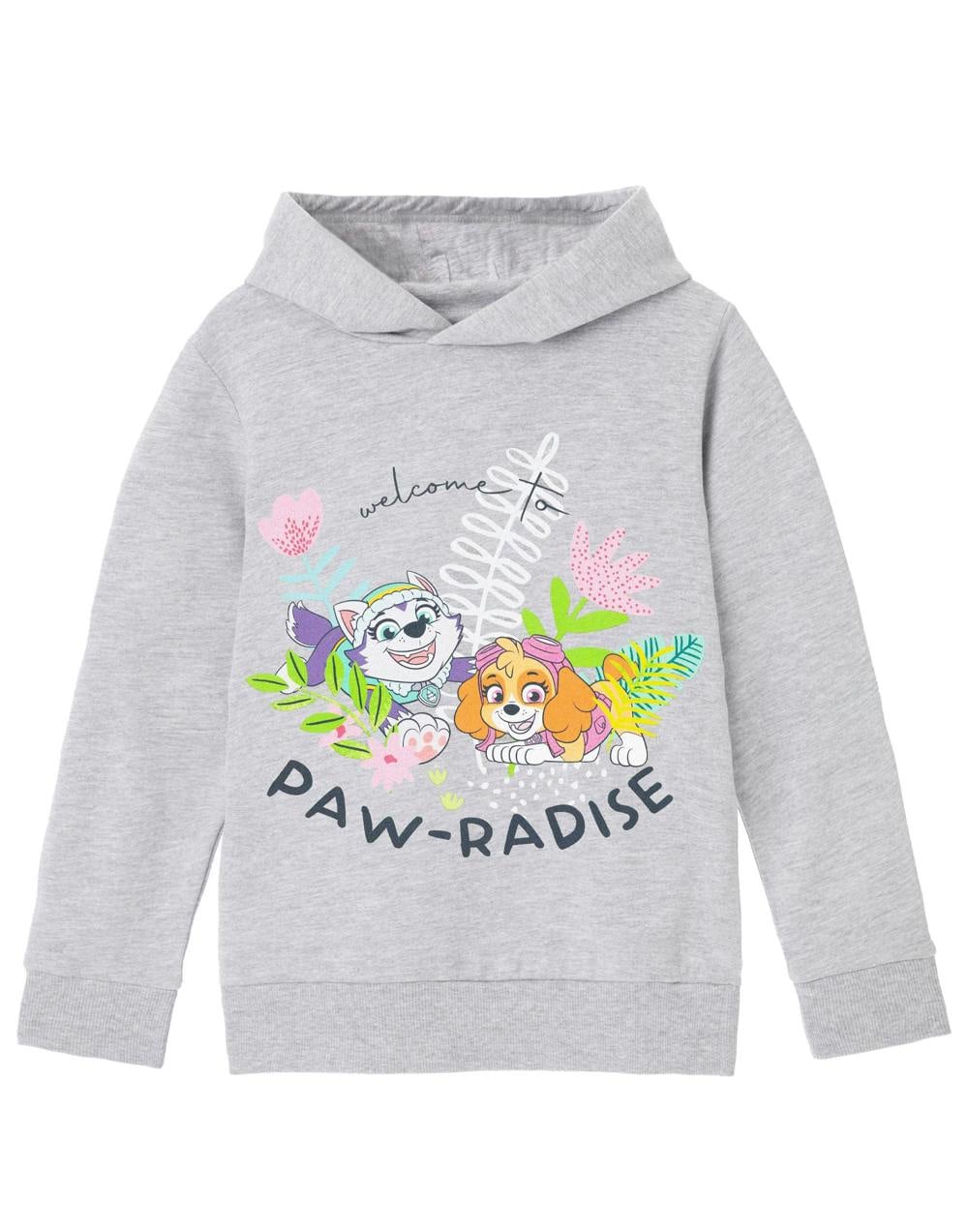 Paw Patrol Girls Grey Paw-adise Hoodie | Rackhams