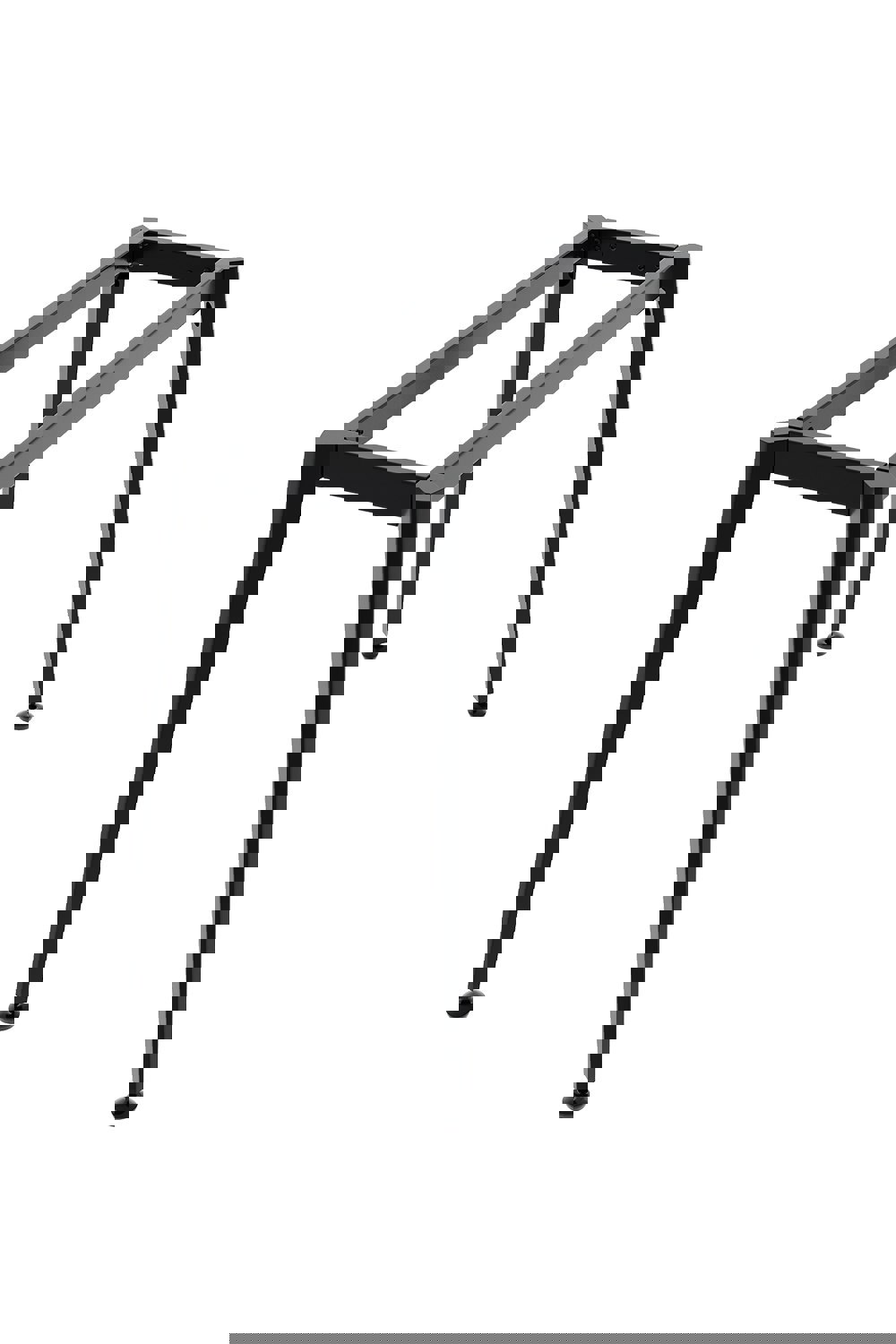 Living and Home Metal Desk Frame Black Desk Base with | Rackhams