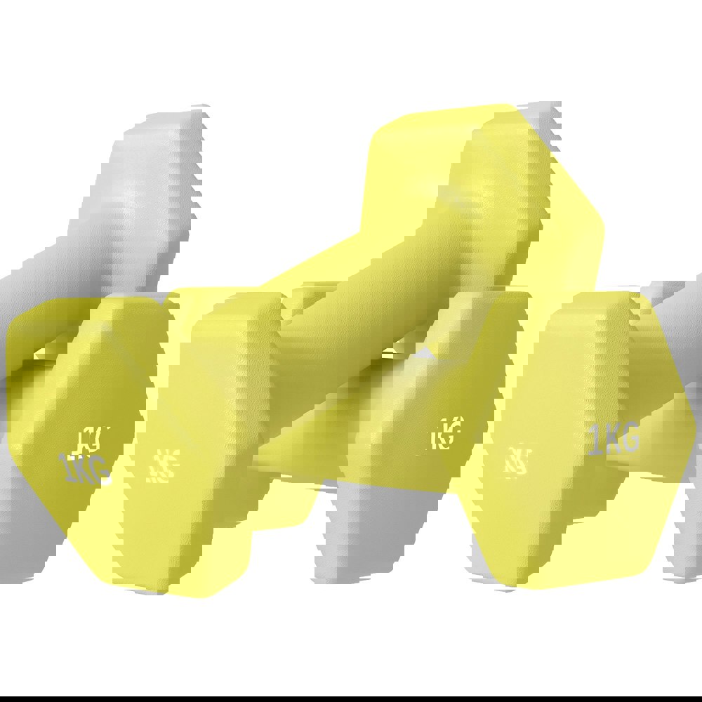 SPORTNOW Set of 2 Hexagonal Dumbbells Weights Pair, 2 | Rackhams