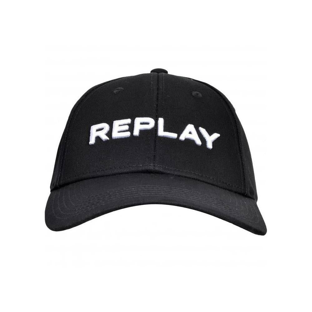 REPLAY Classic Logo Baseball Cap, Black | Rackhams