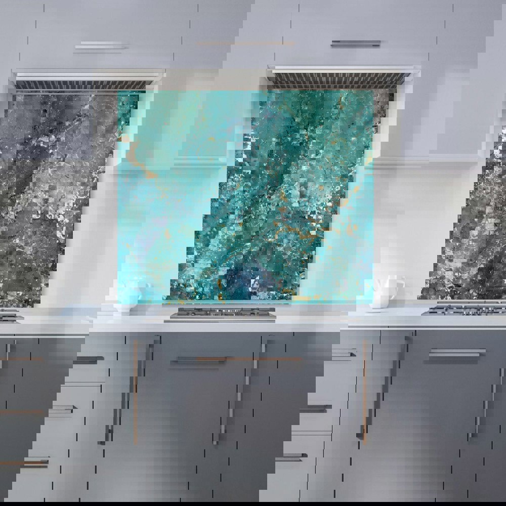 Warren Reed - Designer Bright Teal Quartz Effect | Rackhams