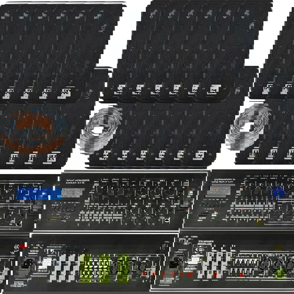 Loops 6 Zone Matrix Bluetooth Mixer Amplifier Amp 12 | Rackhams