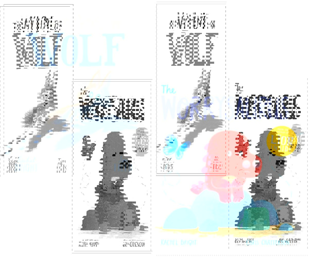 Rachel Bright Collection 2 Books Set (The Worrysaurus | Rackhams