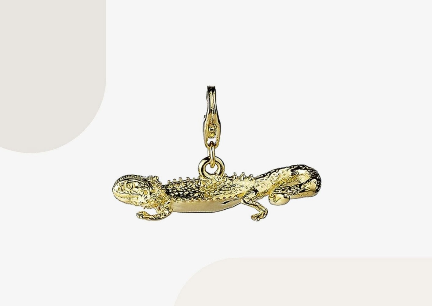Mylee London Bearded Dragon Gold Charm | Rackhams