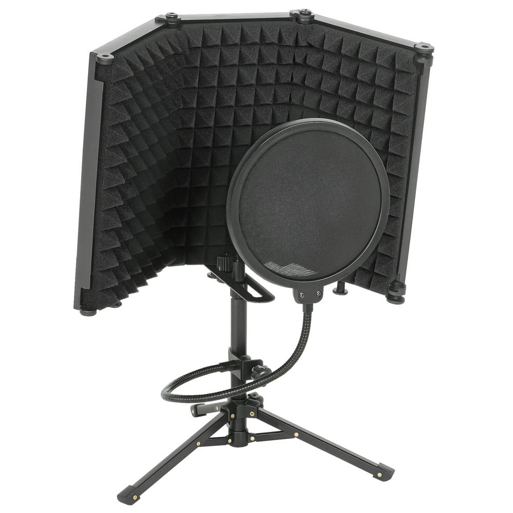 HOMCOM Studio Microphone Isolation Shield with Pop | Rackhams