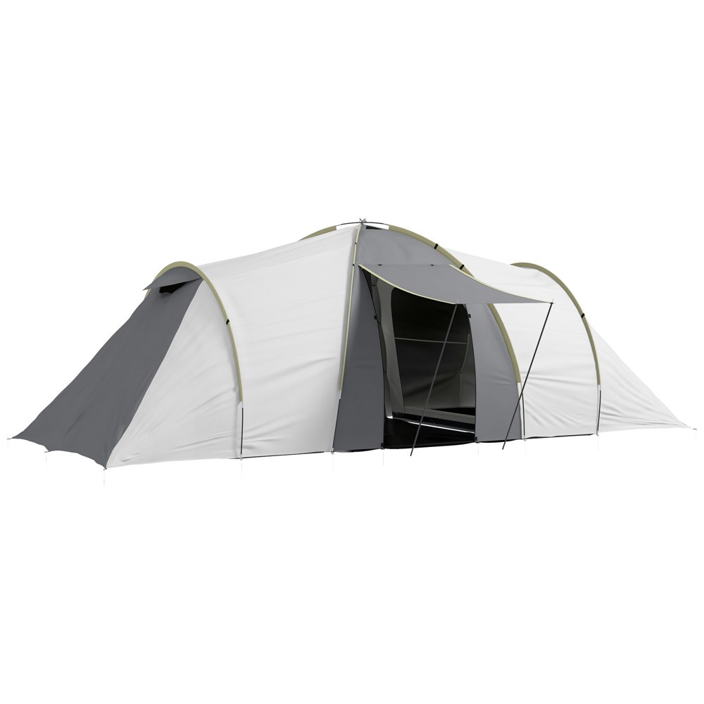 Outsunny 4-6 Person Camping Tent with 2 Bedroom, | Rackhams