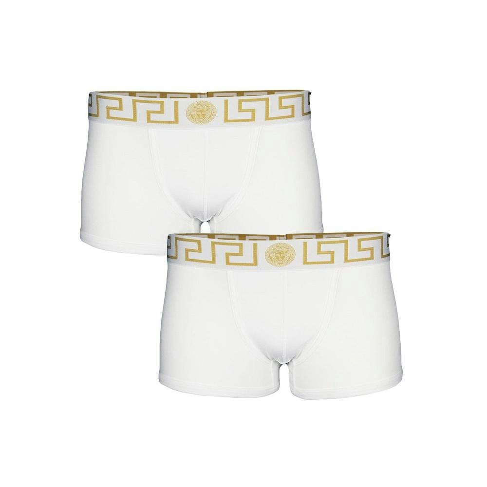 VERSACE 2-Pack Greca Border Boxer Trunks, White | Rackhams