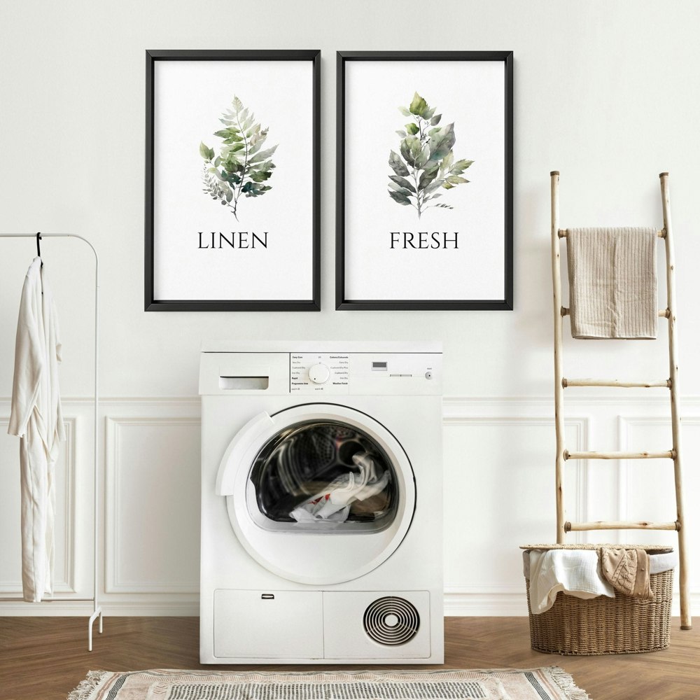 About Wall Art Laundry Room Art Prints | Set of 2 wall | Rackhams