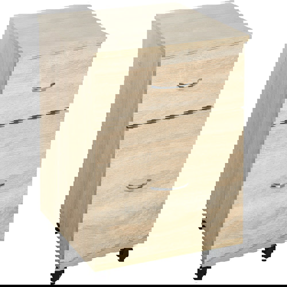 HOMCOM Pedestal Office Mobile Filing Cabinet 2 Drawer | Rackhams