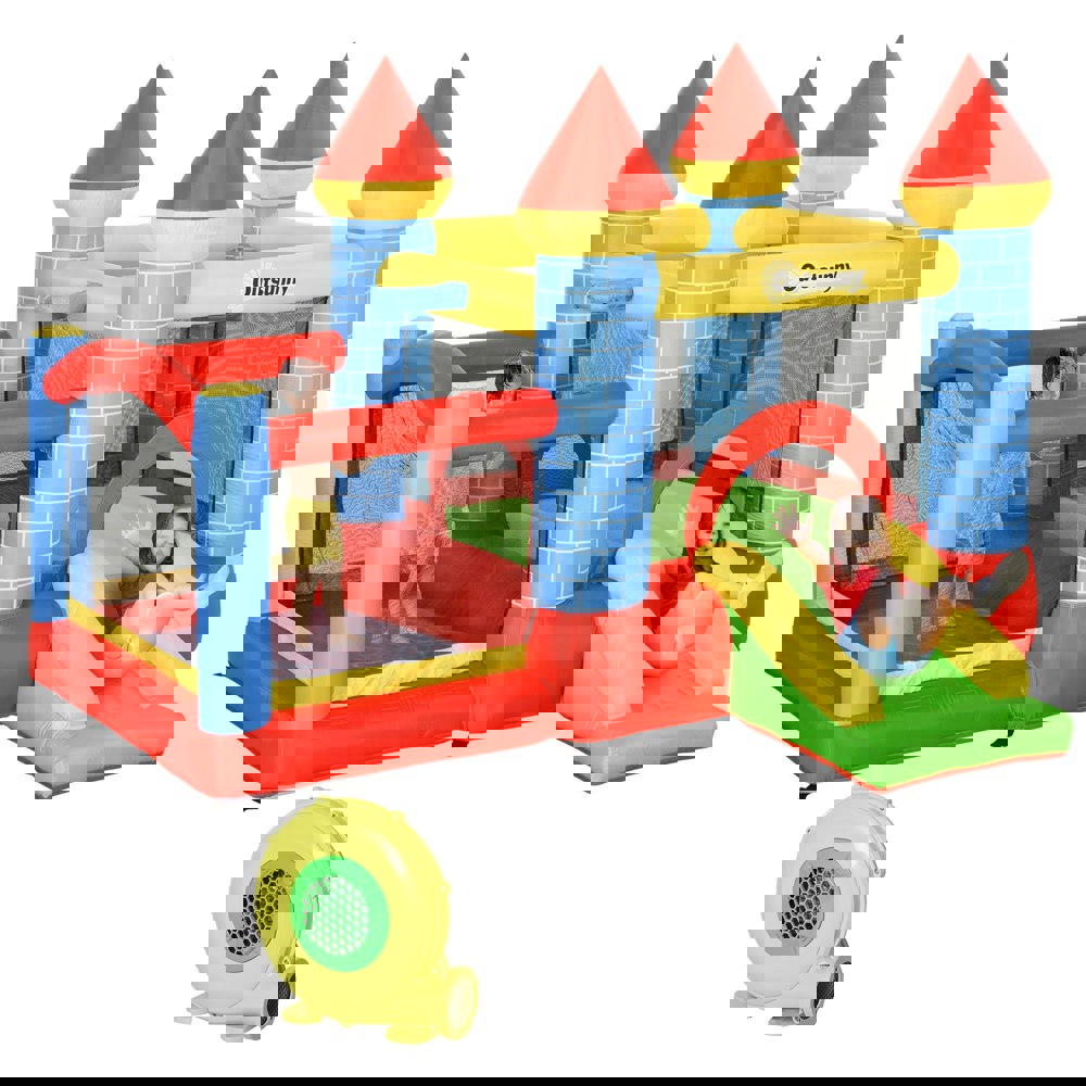 Outsunny Bouncy Castle W/ Slide Pool 4 in 1 | Rackhams