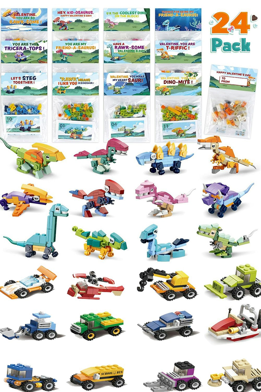 Living and Home 24 Pcs Insects Racing Car Building | Rackhams