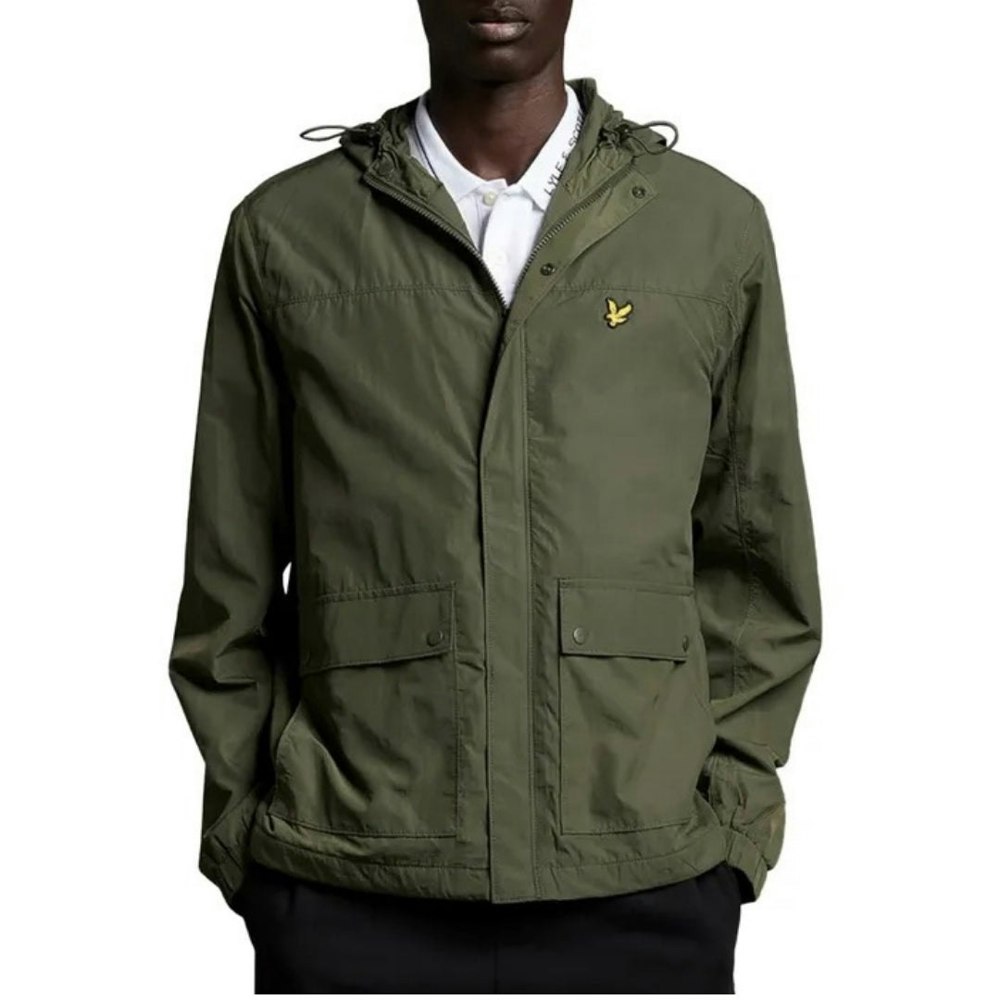 Lyle & Scott Hooded Pocket Jacket - Green | Rackhams