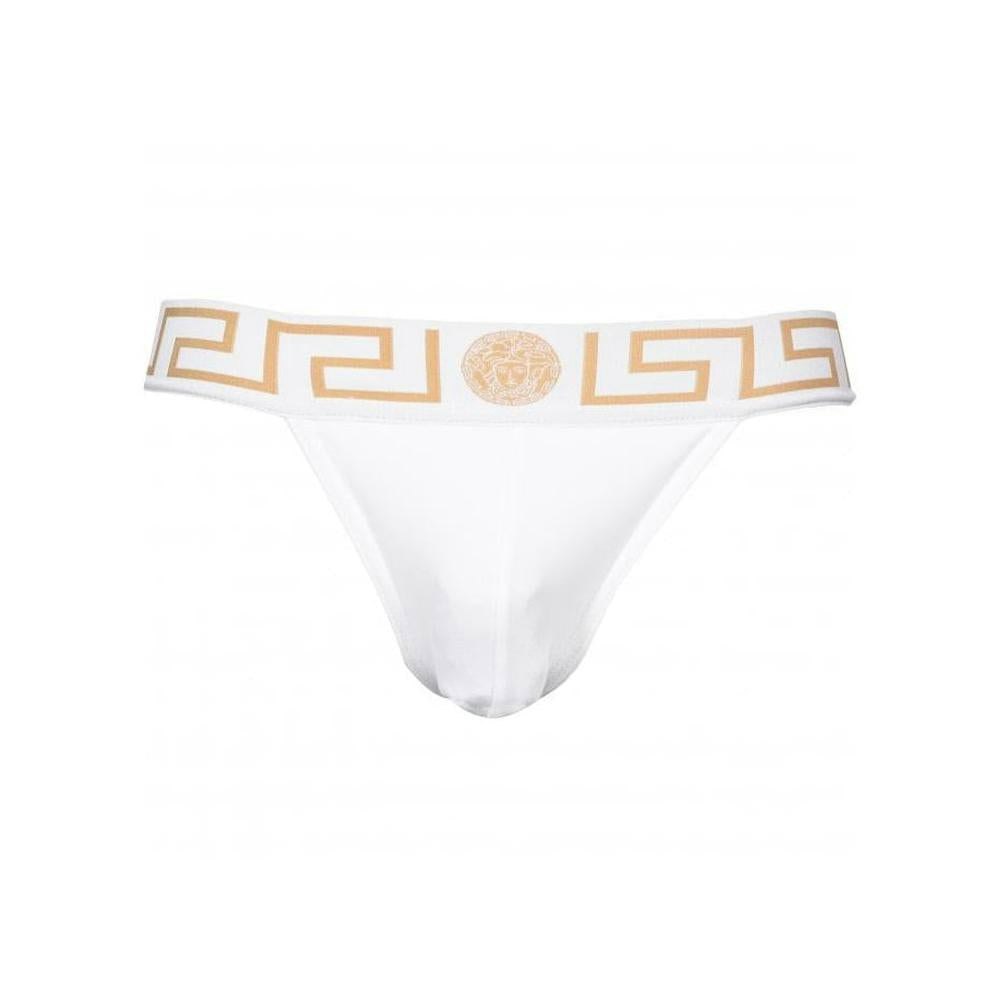 Versace Greca Border Jockstrap, White | Rackhams