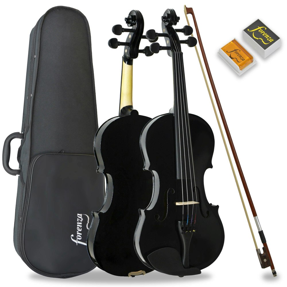 Forenza Uno Series Full Size Black Violin Outfit | Rackhams