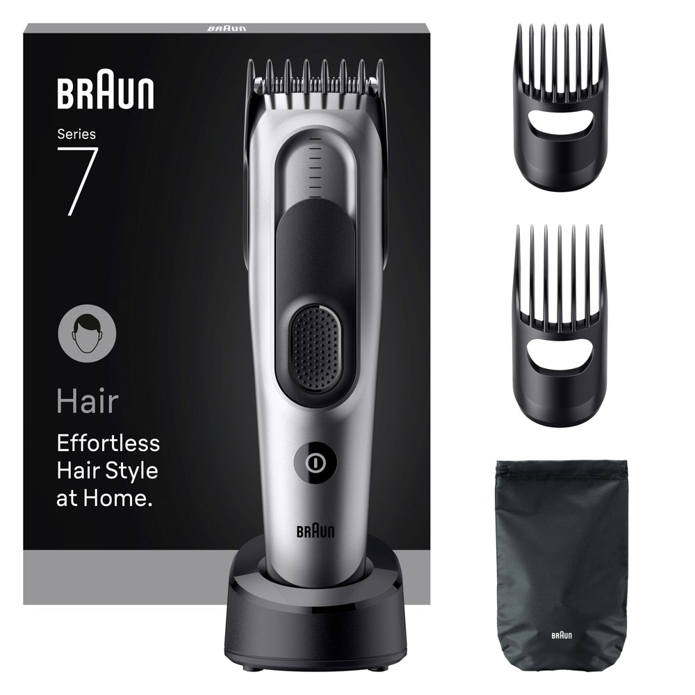Braun Hair Clipper Series 7, HC7590, +5 Styling Tools | Rackhams