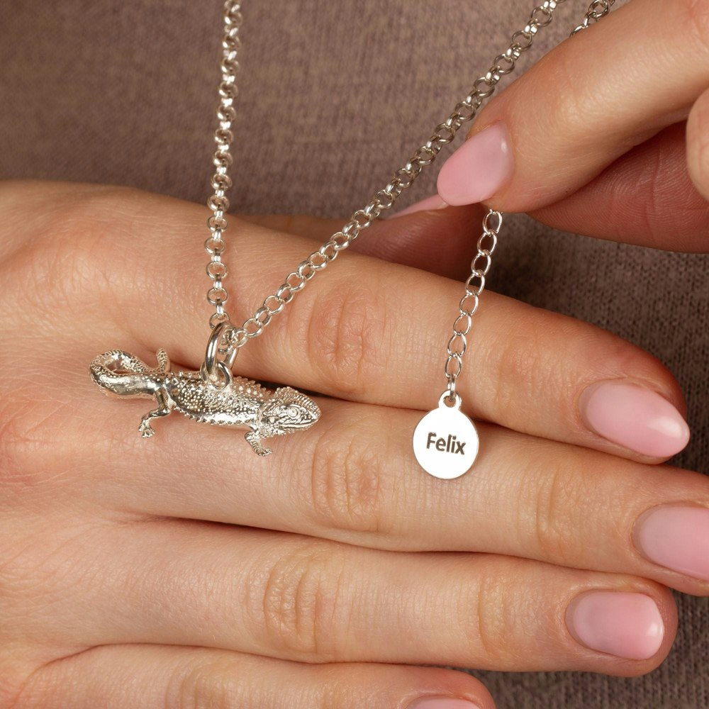 Mylee London Extra Large Bearded Dragon Silver | Rackhams