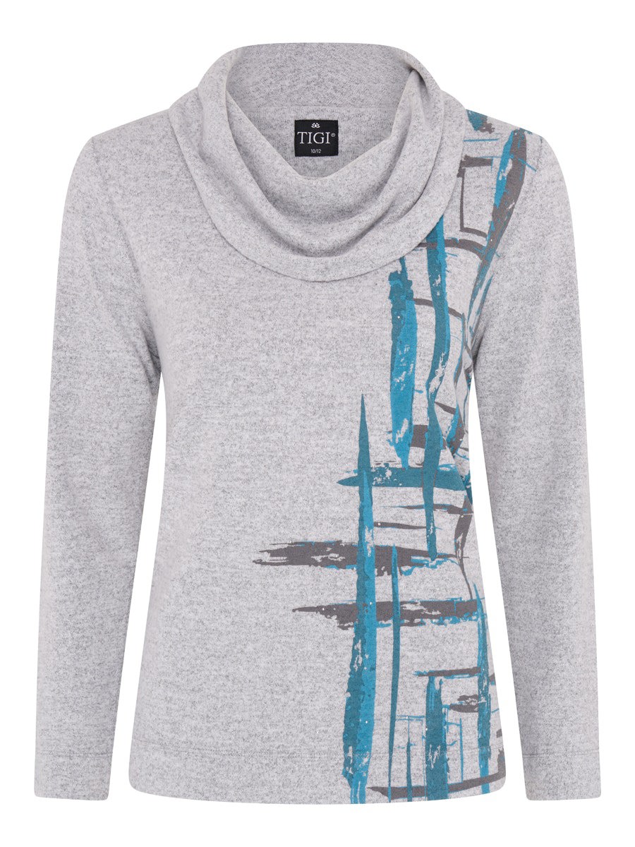 TIGI Cowl Neck Brush Stroke Placement Top | Rackhams