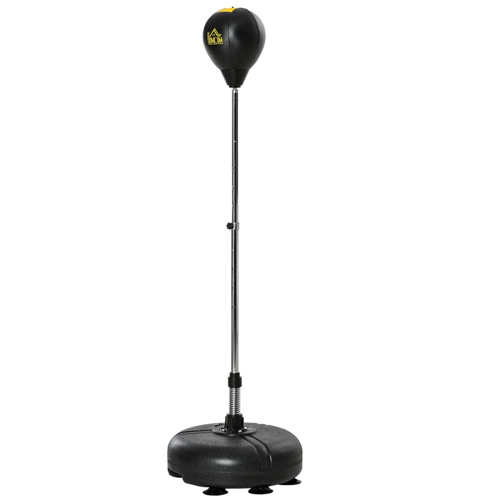HOMCOM Punching Bag with Stand, Boxing Bag Set, Gold | Rackhams
