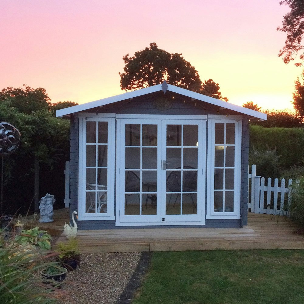 Shire 12x10 Epping log cabin 28mm Cladding | Rackhams