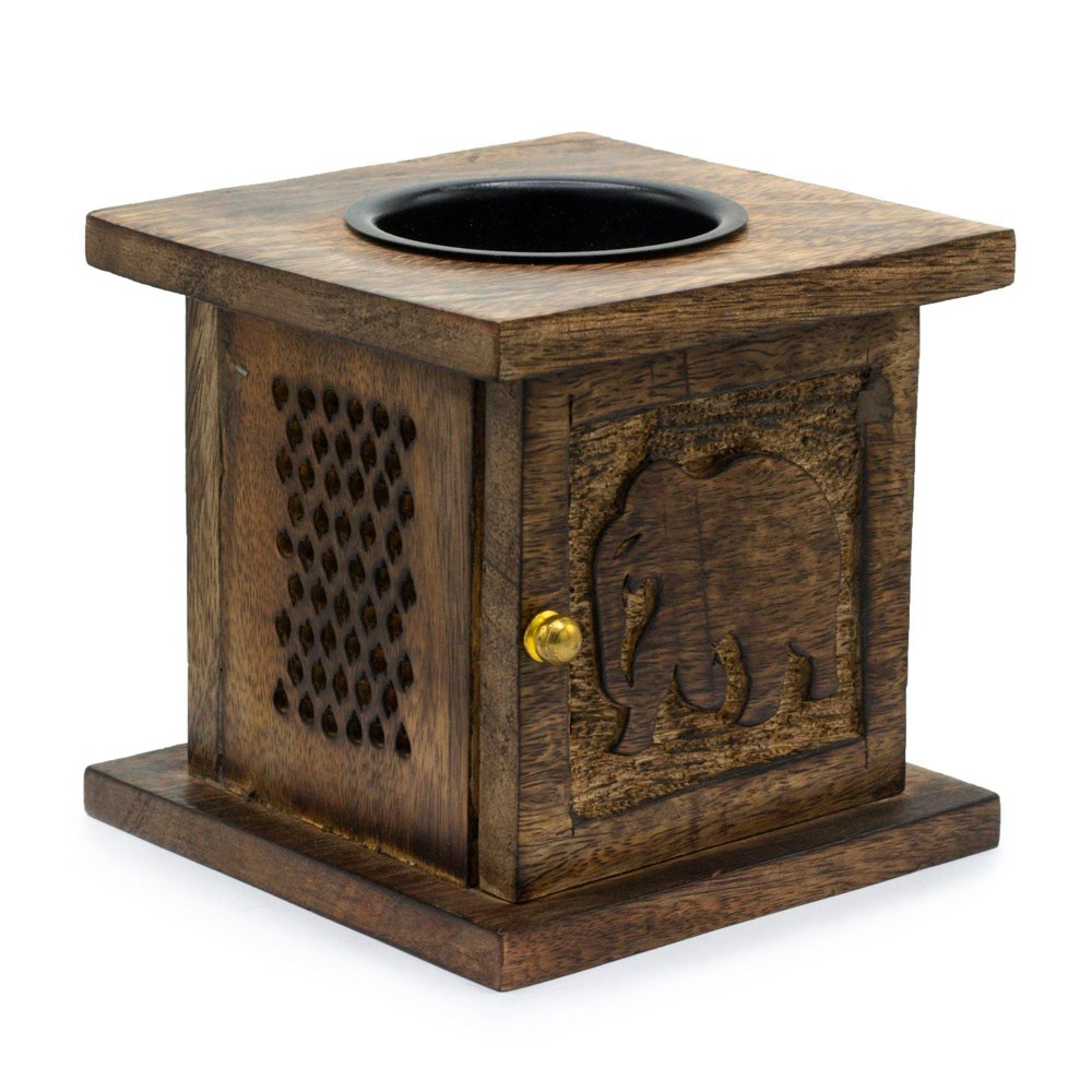 Diletto Gifts Large Mango Box Burner - Elephant | Rackhams
