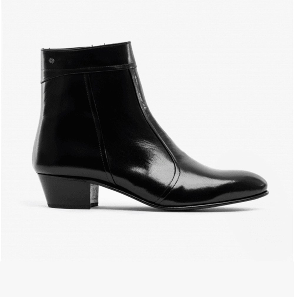 Club Cubano EMMANUEL Mens Smooth Leather Cuban Heel | Rackhams