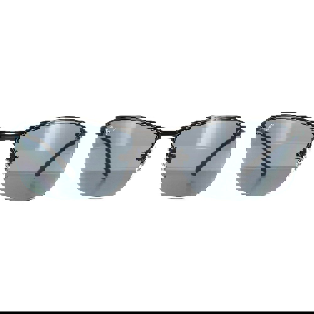 Ray-Ban Top Bar 3183 Mens Shiny Black Sunglasses | Rackhams