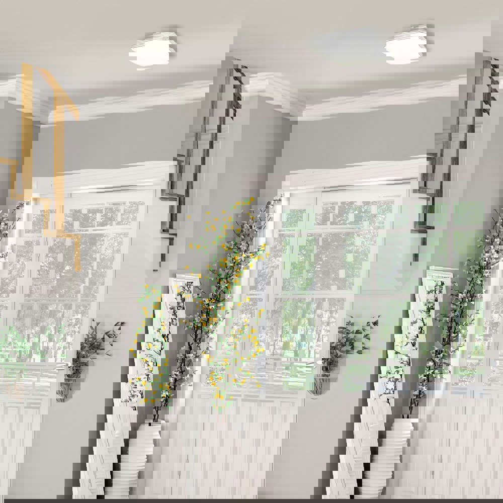 Milagro Ajax Modern LED 33CM Ceiling Lamp In Cool | Rackhams