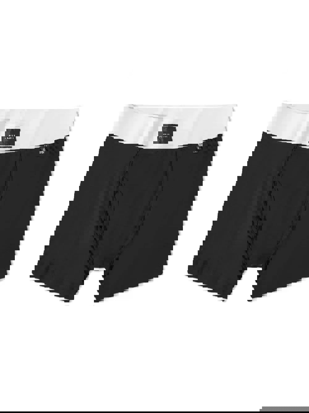 Amiri Front Label Boxers – Black / White | Rackhams