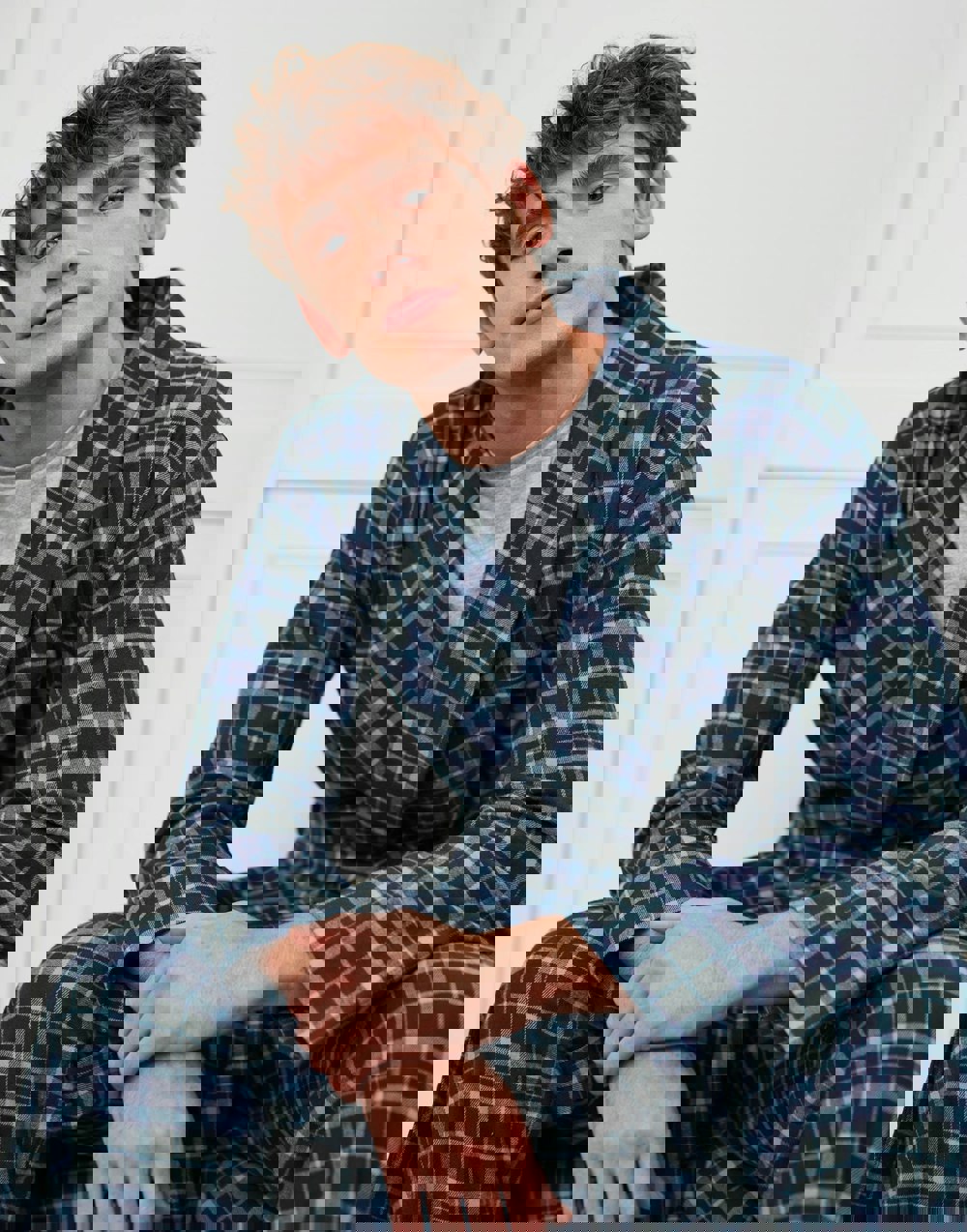 British Boxers Men's Brushed Cotton Dressing Gown – | Rackhams