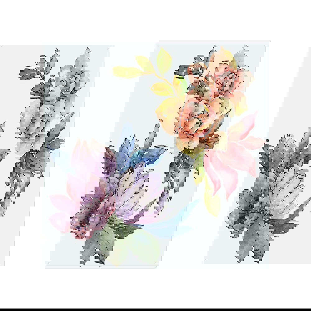 Benjamin Tate Design Rainbow Flowers Splash Back | Rackhams