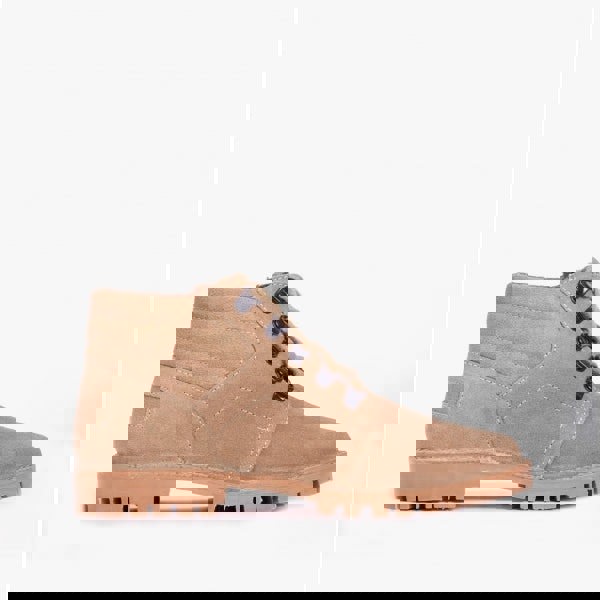 Roamers Mens 5 Eyelet D Ring Desert Boots Taupe | Rackhams