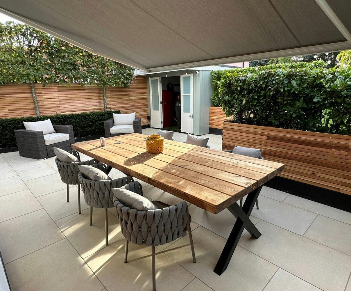The Bespoke Carpentry Co Outdoor Chunky Dining Table | Rackhams