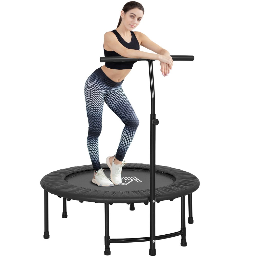 HOMCOM 40'' Mini Trampoline Adult Rebounder Jumper w/ | Rackhams