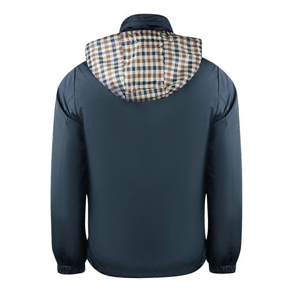 Aquascutum Mens Plain Lightweight Hidden Hood Jacket - | Rackhams