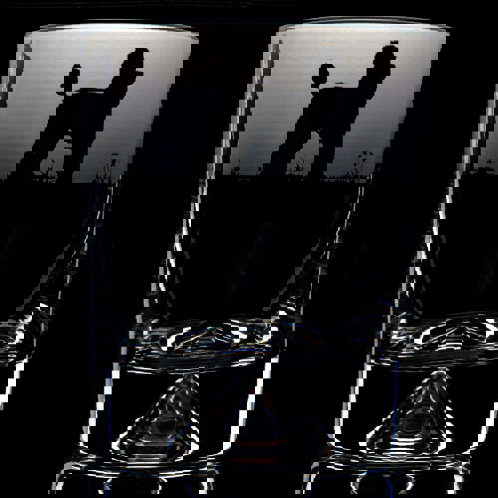 Glyptic Glass Art Poodle Dog Whiskey Tumbler Glass - | Rackhams