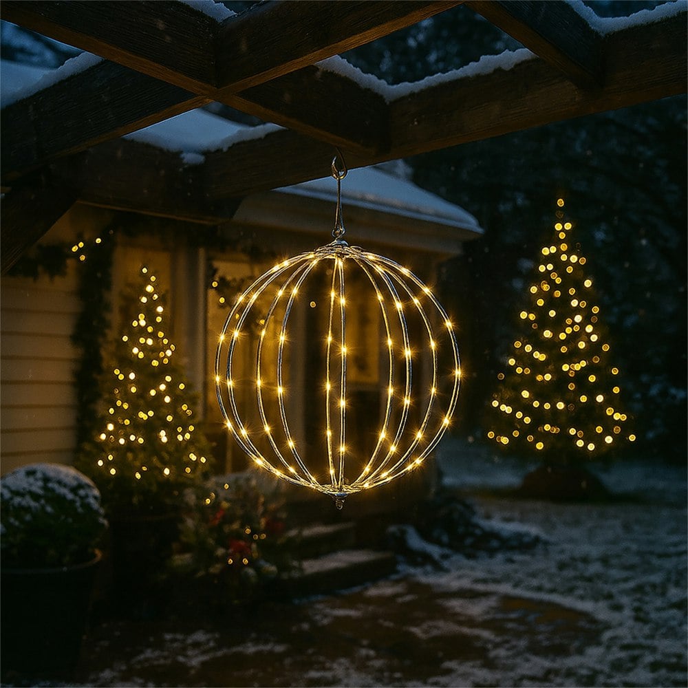 St Helens LED Copper Wire Sphere - Outdoor, Inc Timer | Rackhams