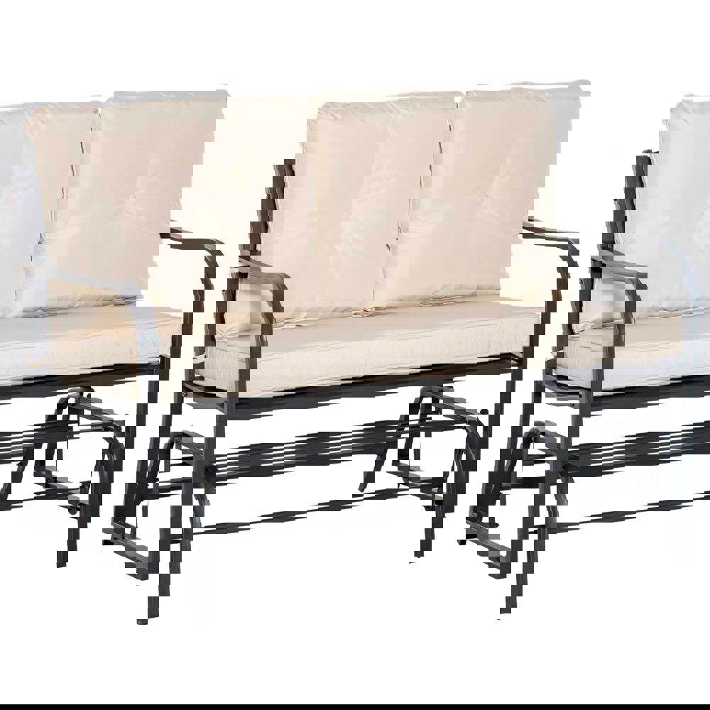 Outsunny Outdoor Double Rocking Chair Glider Loveseat | Rackhams