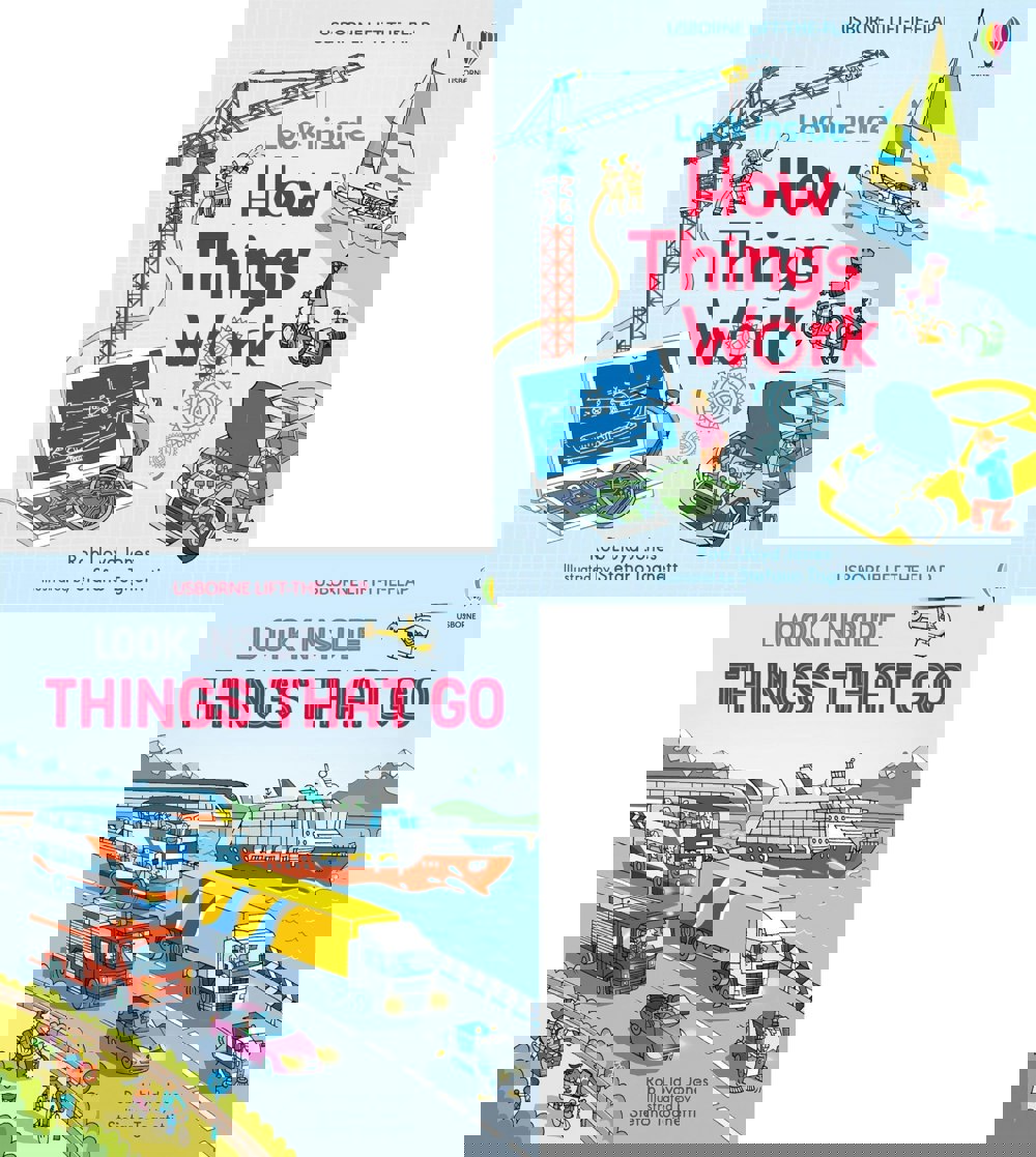 Usborne Look Inside Things That Go, How Things Work 2 | Rackhams