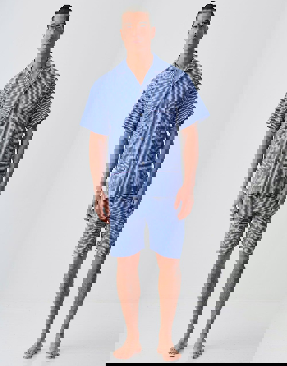 British Boxers Men's Crisp Cotton Short Pyjama Set – | Rackhams