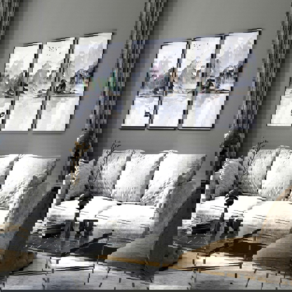 About Wall Art Calming artwork for living room | set | Rackhams