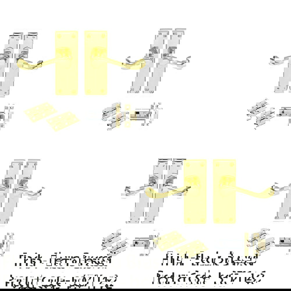 Loops 2 PACK - Victorian Scroll Door Handle & Latch | Rackhams