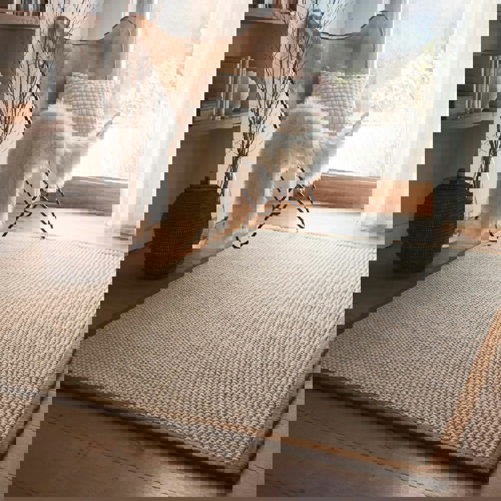 Origins Sisal Boucle with Mocha Border | Rackhams