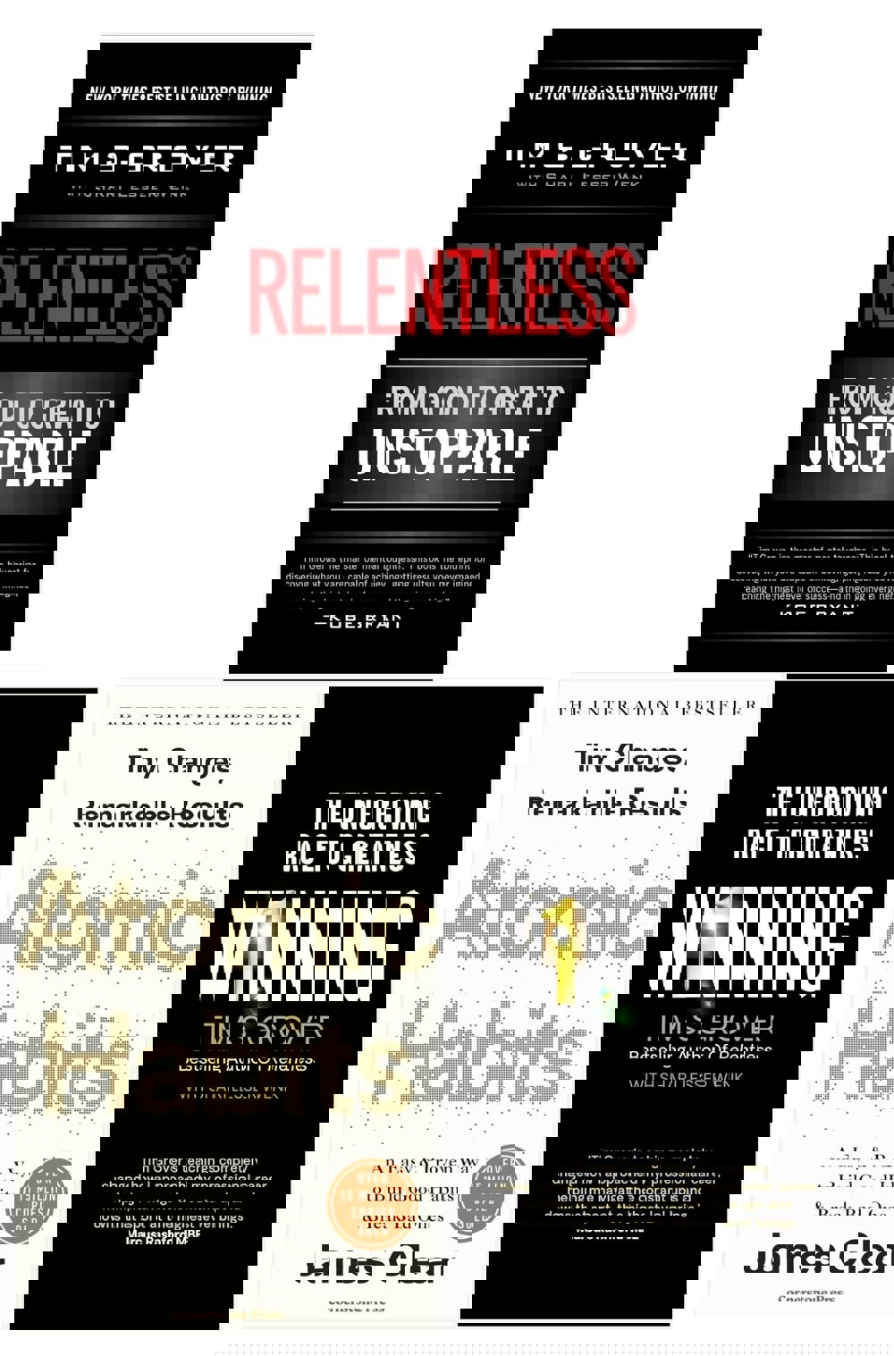 Winning, Relentless and Atomic Habits 3 Books | Rackhams