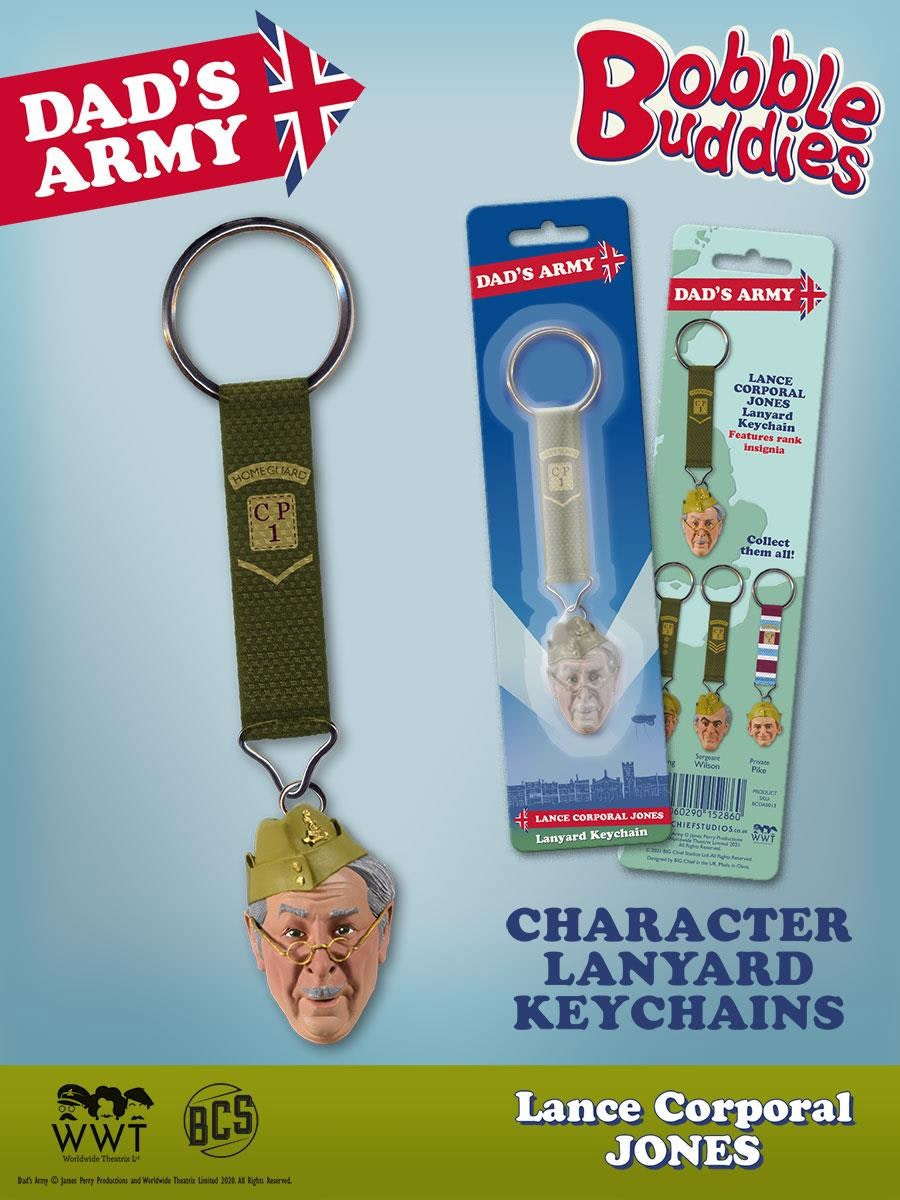 BCS Dads Army Lance Corporal Jones Lanyard Keychain | Rackhams