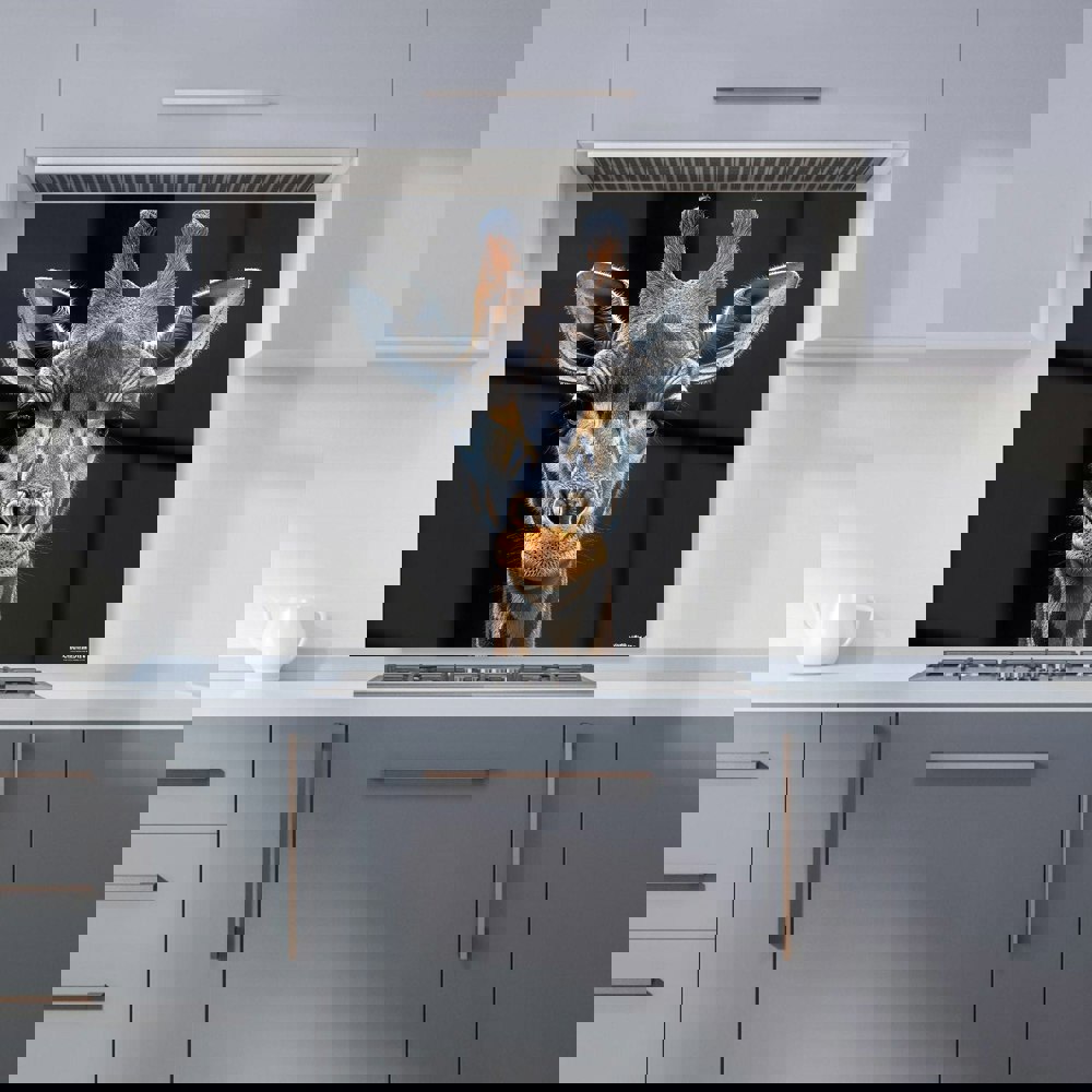 Warren Reed Giraffe Glass Kitchen Splashback | Rackhams