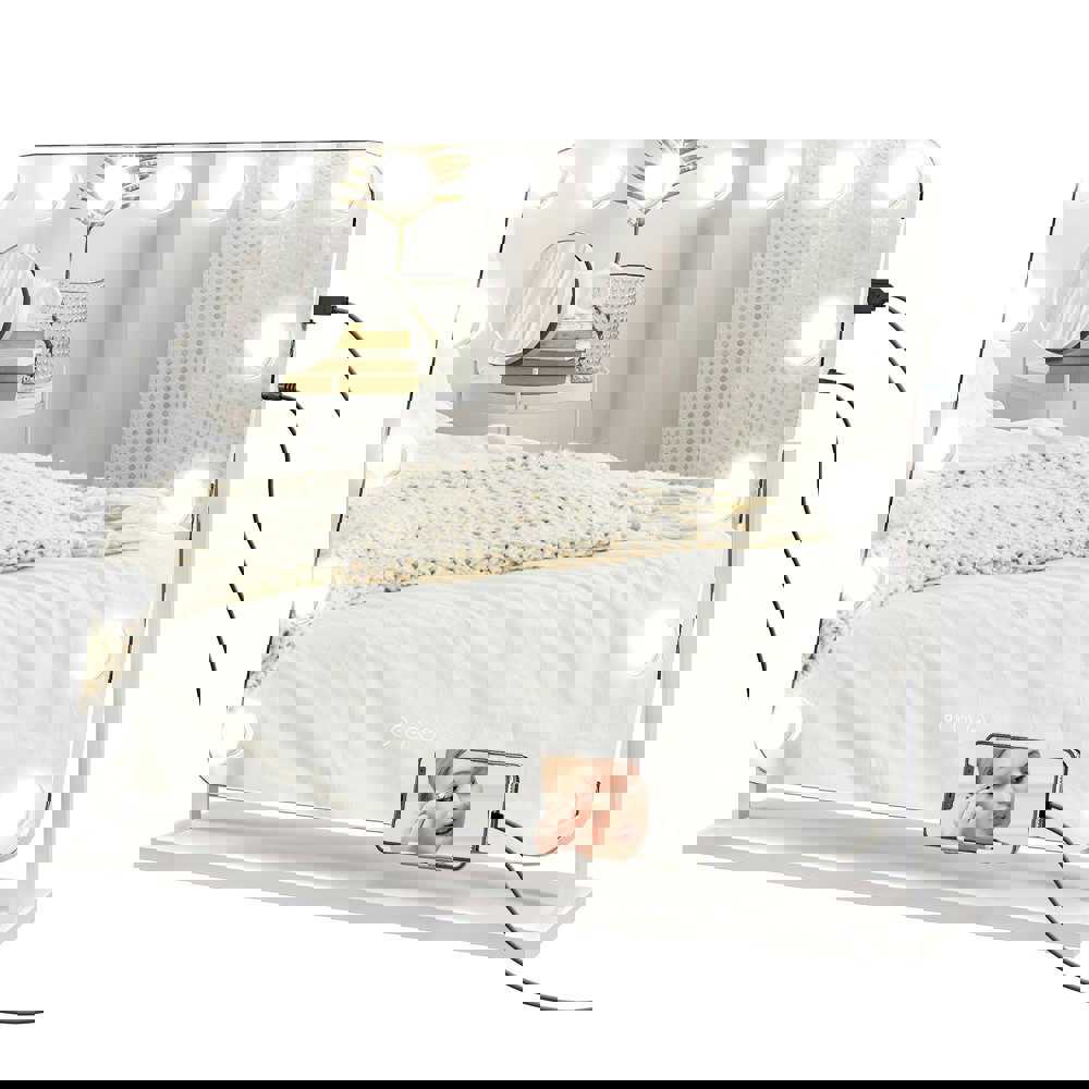 HOMCOM Hollywood Dimmable Lighted Makeup Mirror with | Rackhams