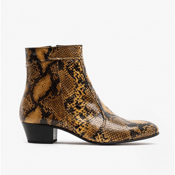 Club Cubano EMMANUEL Mens Snakeprint Leather Cuban | Rackhams