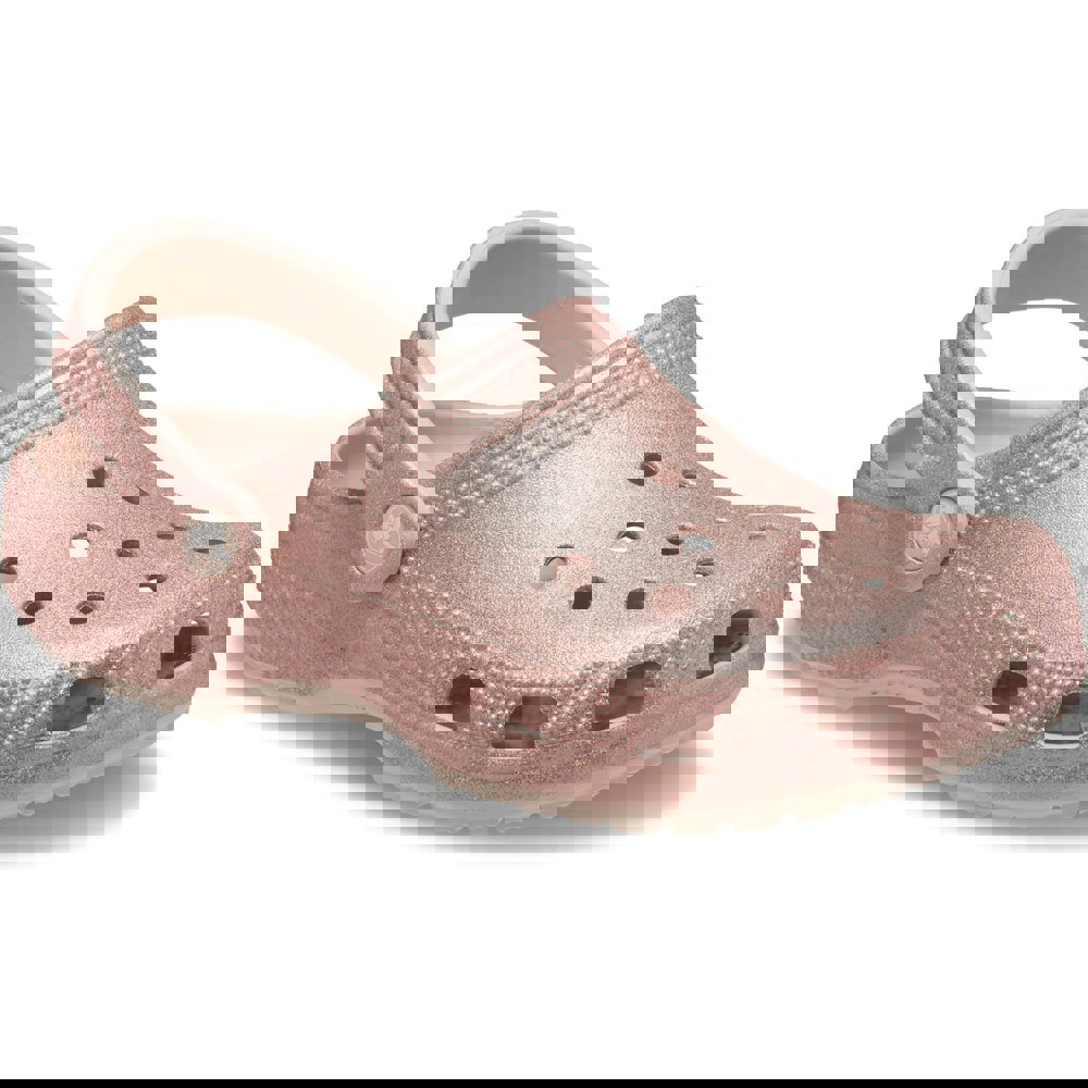 Crocs Classic Glitter Clog Unisex - Quartz | Rackhams